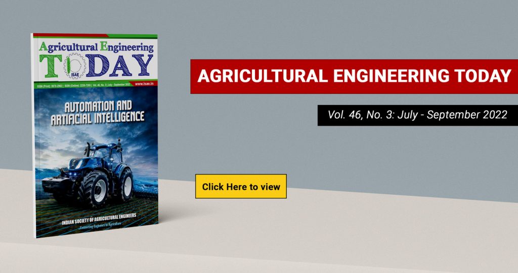 The Indian Society of Agricultural Engineers